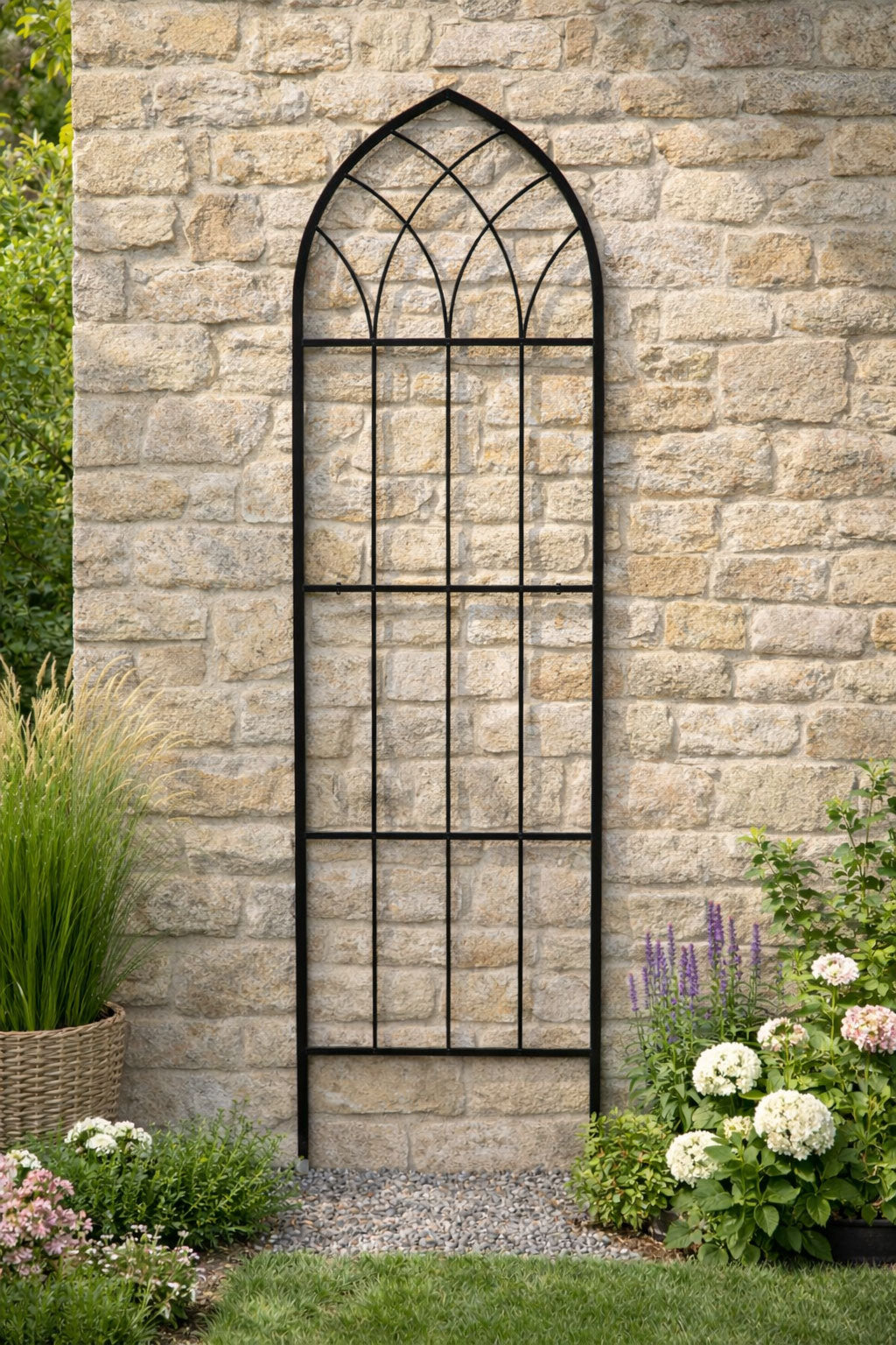 Arched Garden Trellis Metal Plant Support Frame for Climbing Plants an ...