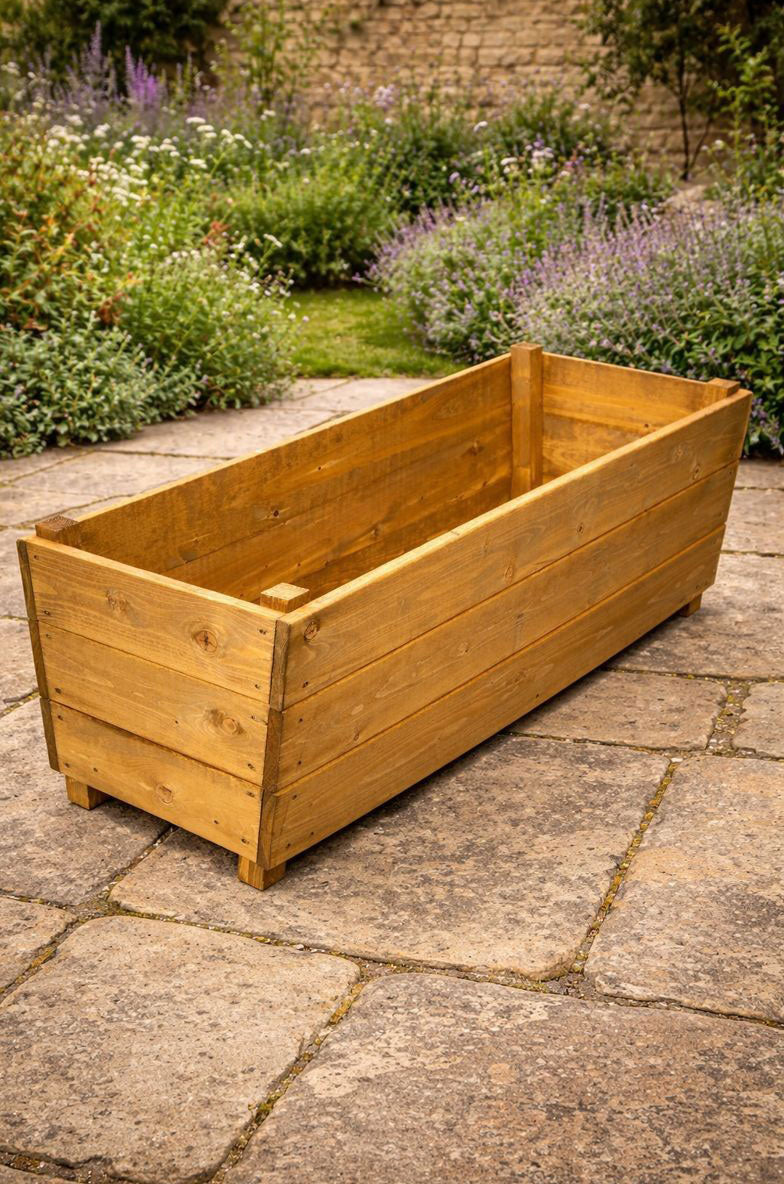 Extra Large Wooden Vegetable Planter Fully Assembled Garden Flower Pla ...