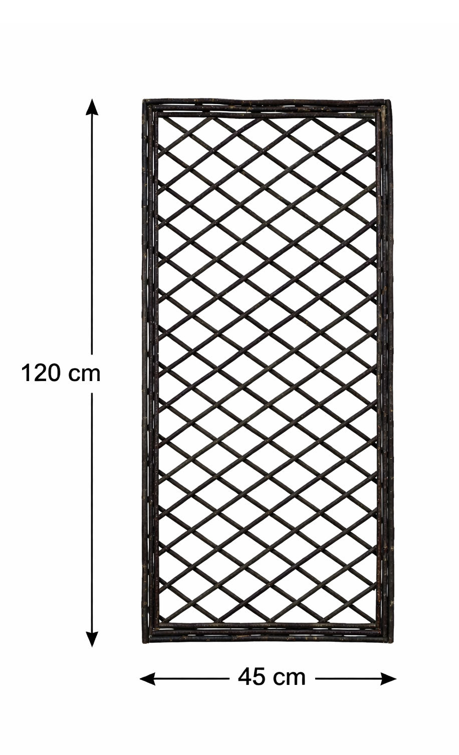 Black Garden Willow Trellis Panels - Modern Framed Supports for Climbi ...